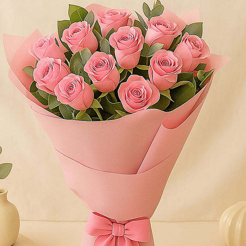 Passionate 20 Pink Roses Bouquet in sgp | Gift Passionate 20 Pink Roses ...