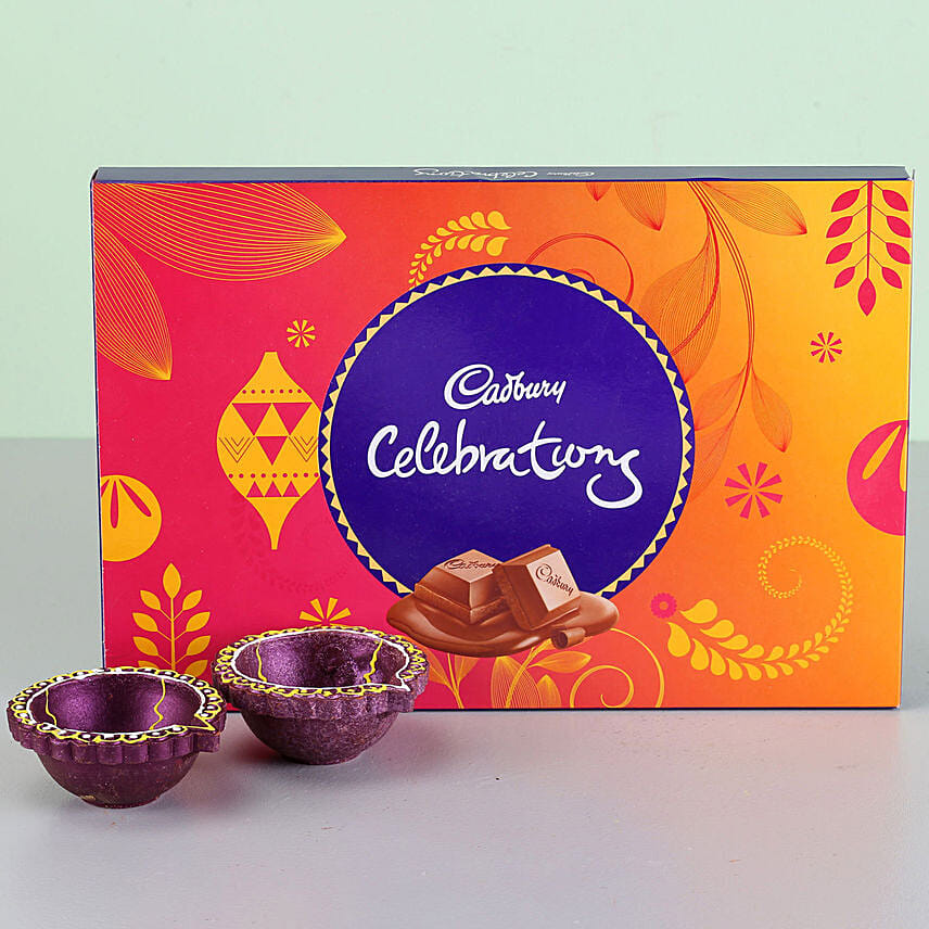 Online Cadbury Celebrations Box Diyas Gift Delivery in Singapore - FNP
