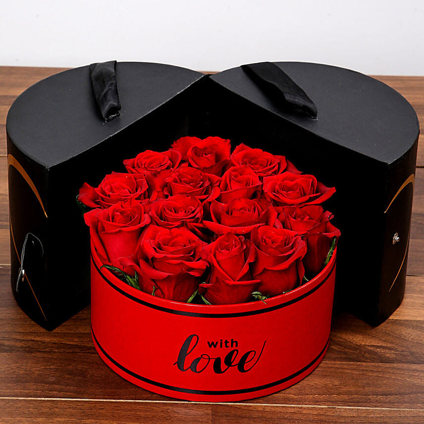 Online Stylish Box Of Red Roses Gift Delivery in Singapore - FNP
