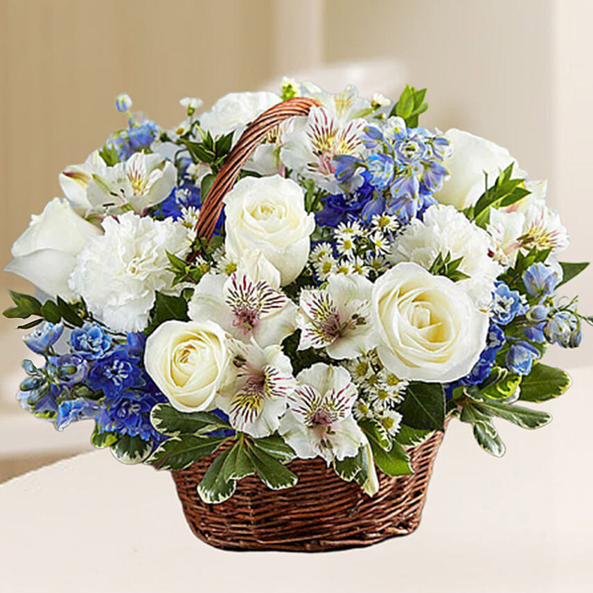 Online Basket Of Exquisite Flowers Gift Delivery in Singapore - FNP