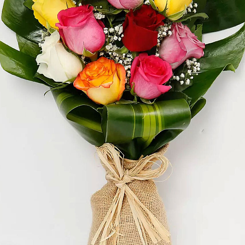 Online Mixed 12 Roses Bouquet Gift Delivery in Singapore - FNP