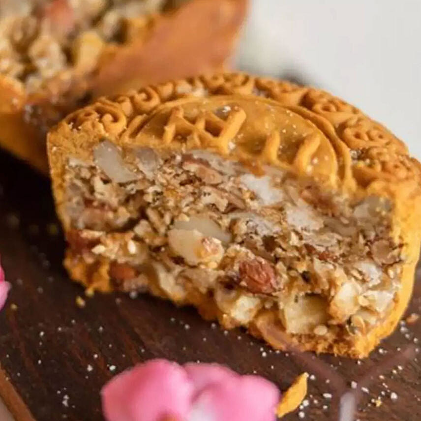 Online Mixed Nuts Box of 4 Moon Cakes Gift Delivery in Singapore - FNP