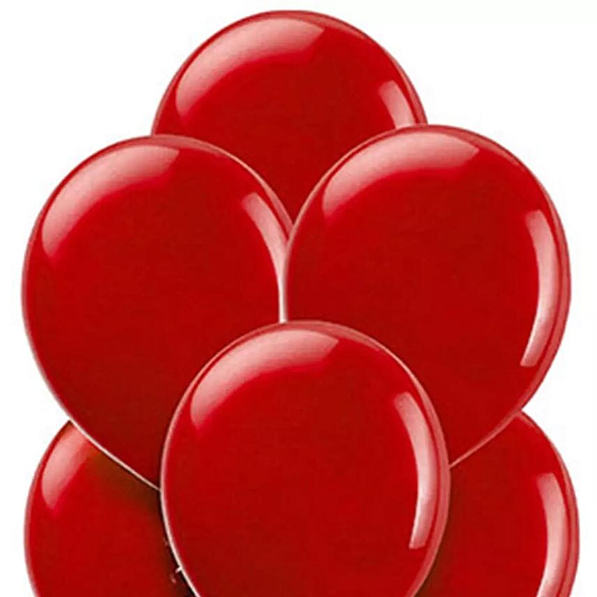 Online Red Helium Balloons Gift Delivery in Singapore - Ferns N Petals