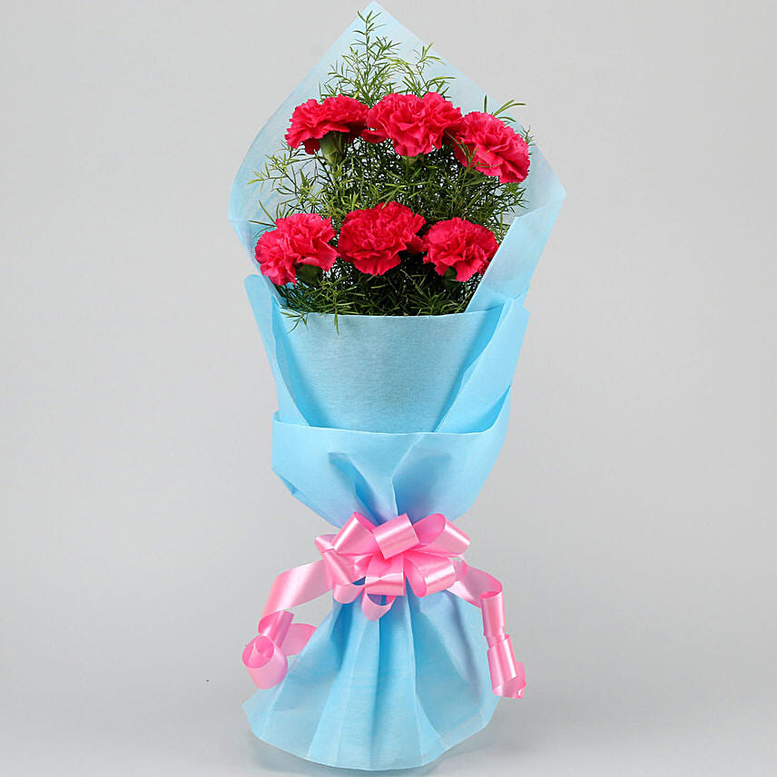 Online beautiful Eternal Pink Carnations Bunch Gift Delivery in ...