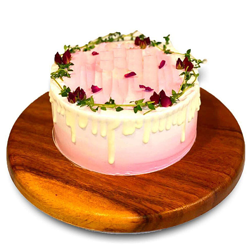 Online 20 Peach Roses Bouquet with Lychee Raspberry Cake Gift Delivery ...