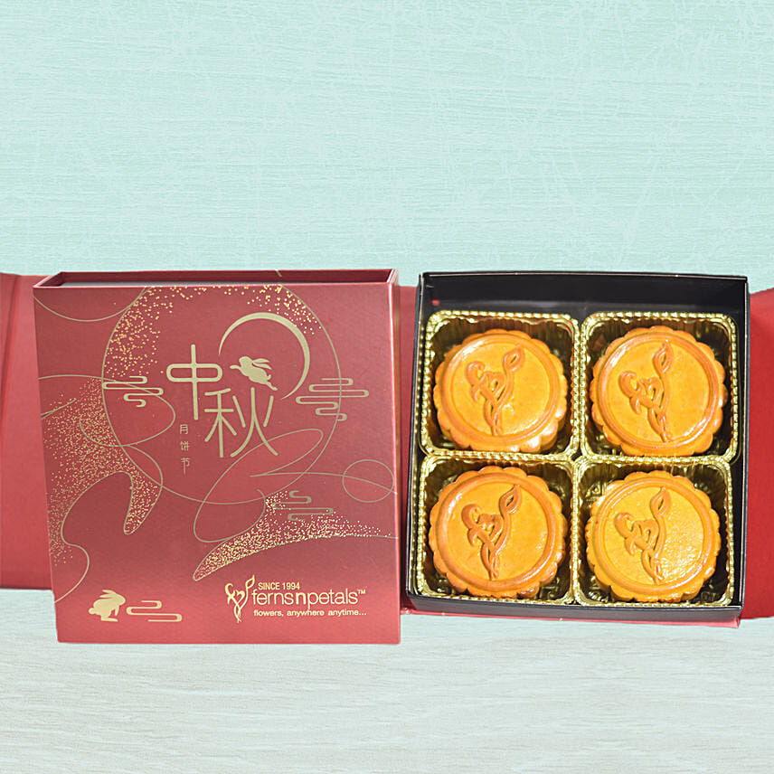 Online Pure Lotus Paste Mooncake Gift Delivery in Singapore - FNP