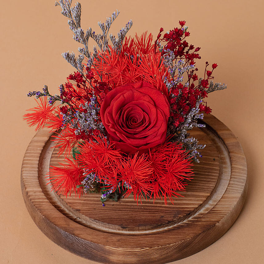 Online Forever Red Rose In Glass Dome Gift Delivery in Singapore ...