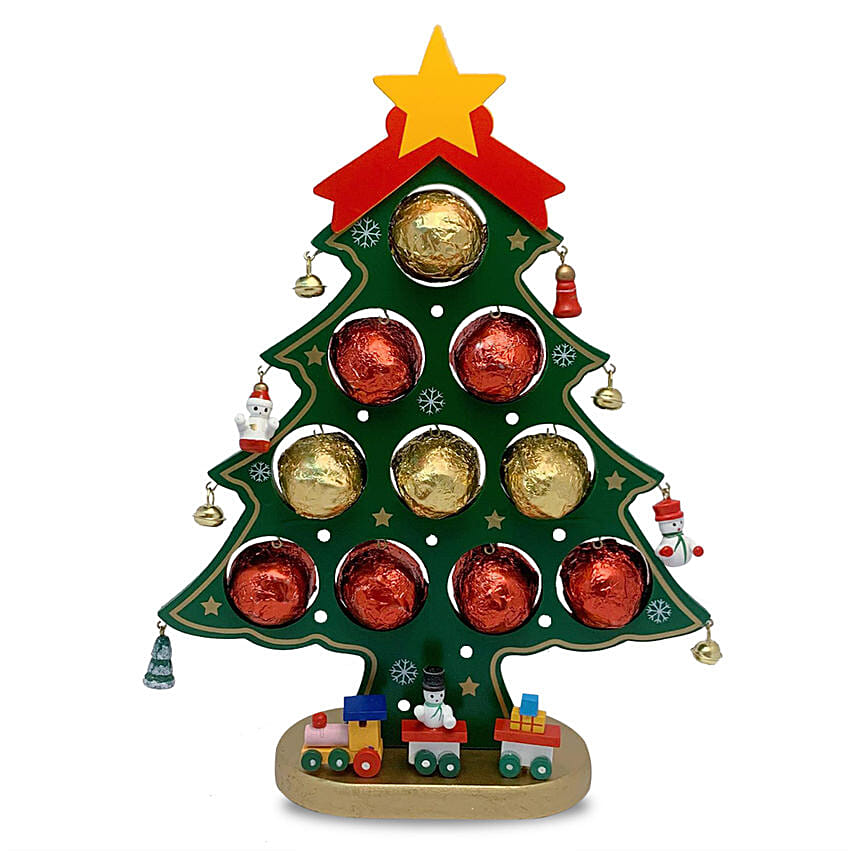 Online Wooden Christmas Tree With Chocolates Gift Delivery in Singapore ...