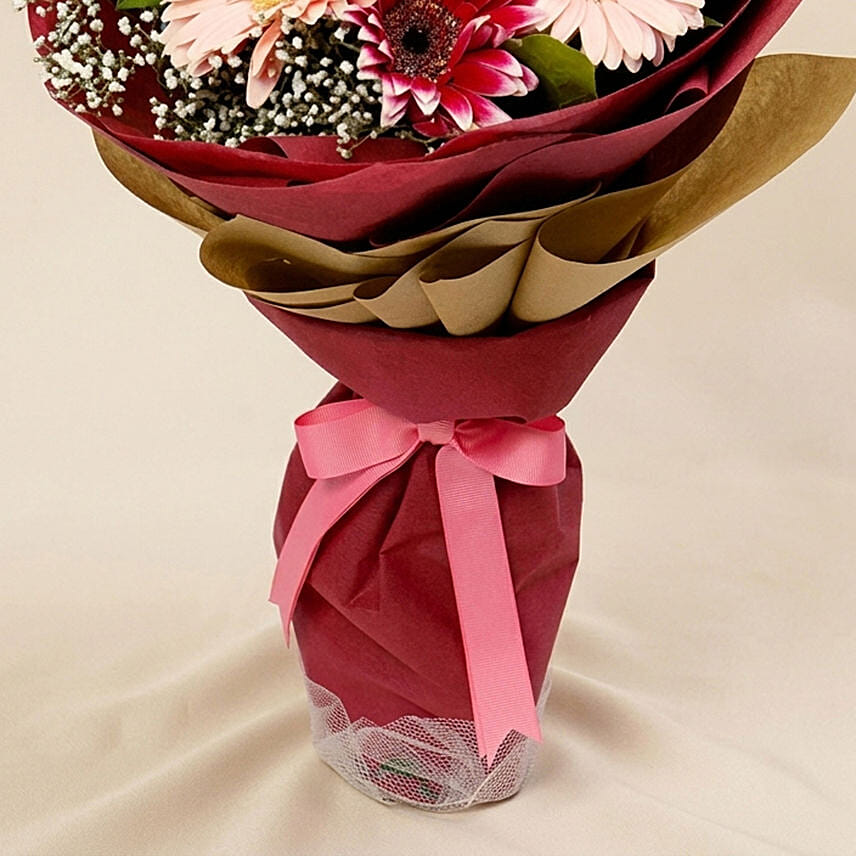 Online Bunch Of 10 Gerberas Gift Delivery in Singapore - FNP