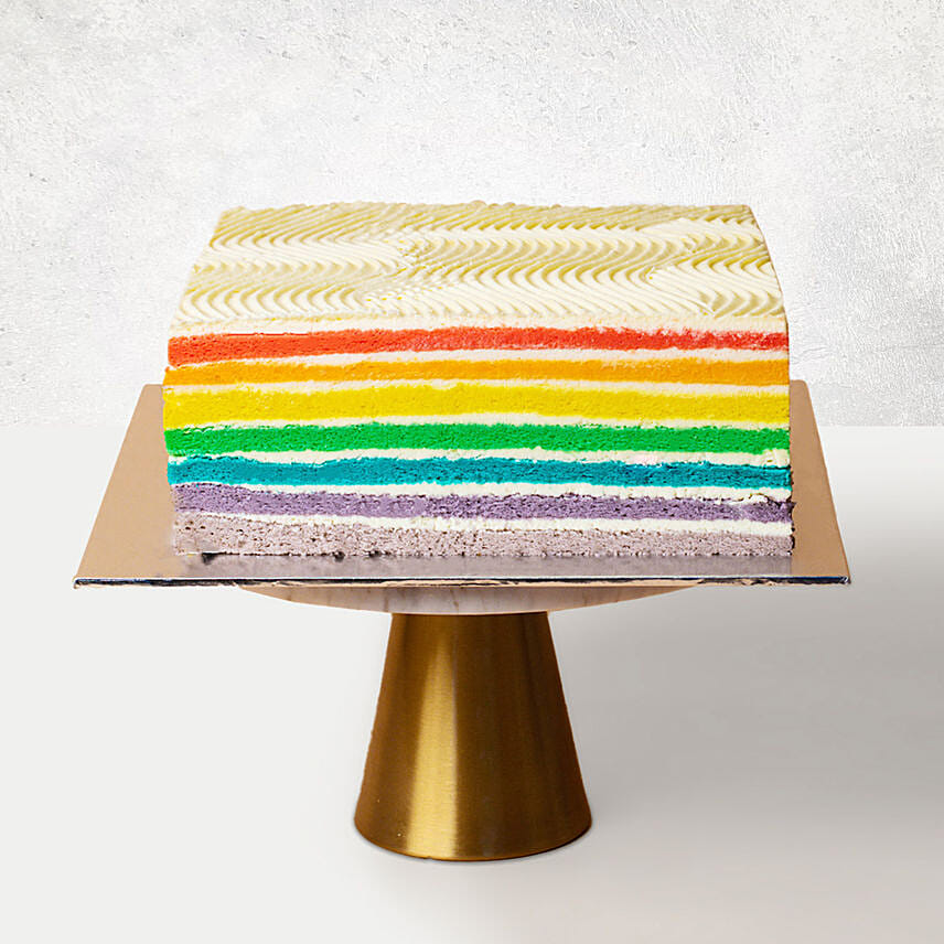 Online Rainbow Cream Cheese Cake Gift Delivery in Singapore - FNP