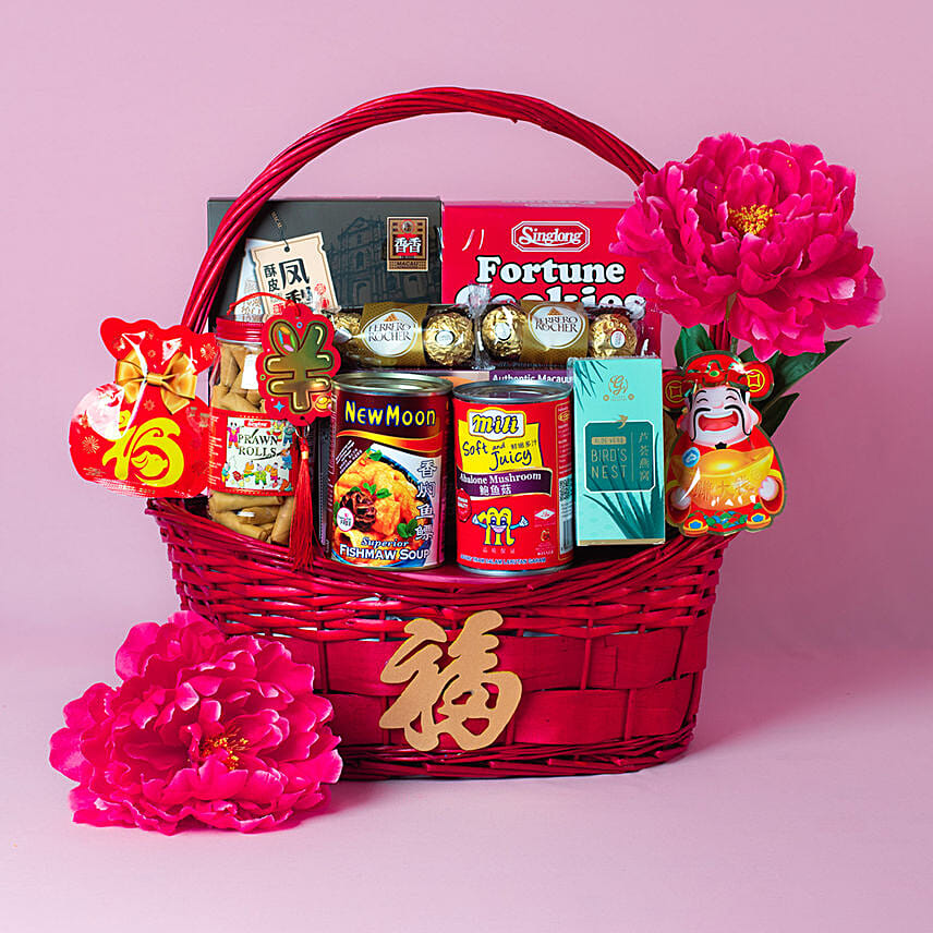Online Good Thoughts Goodies Basket Gift Delivery in Singapore - FNP