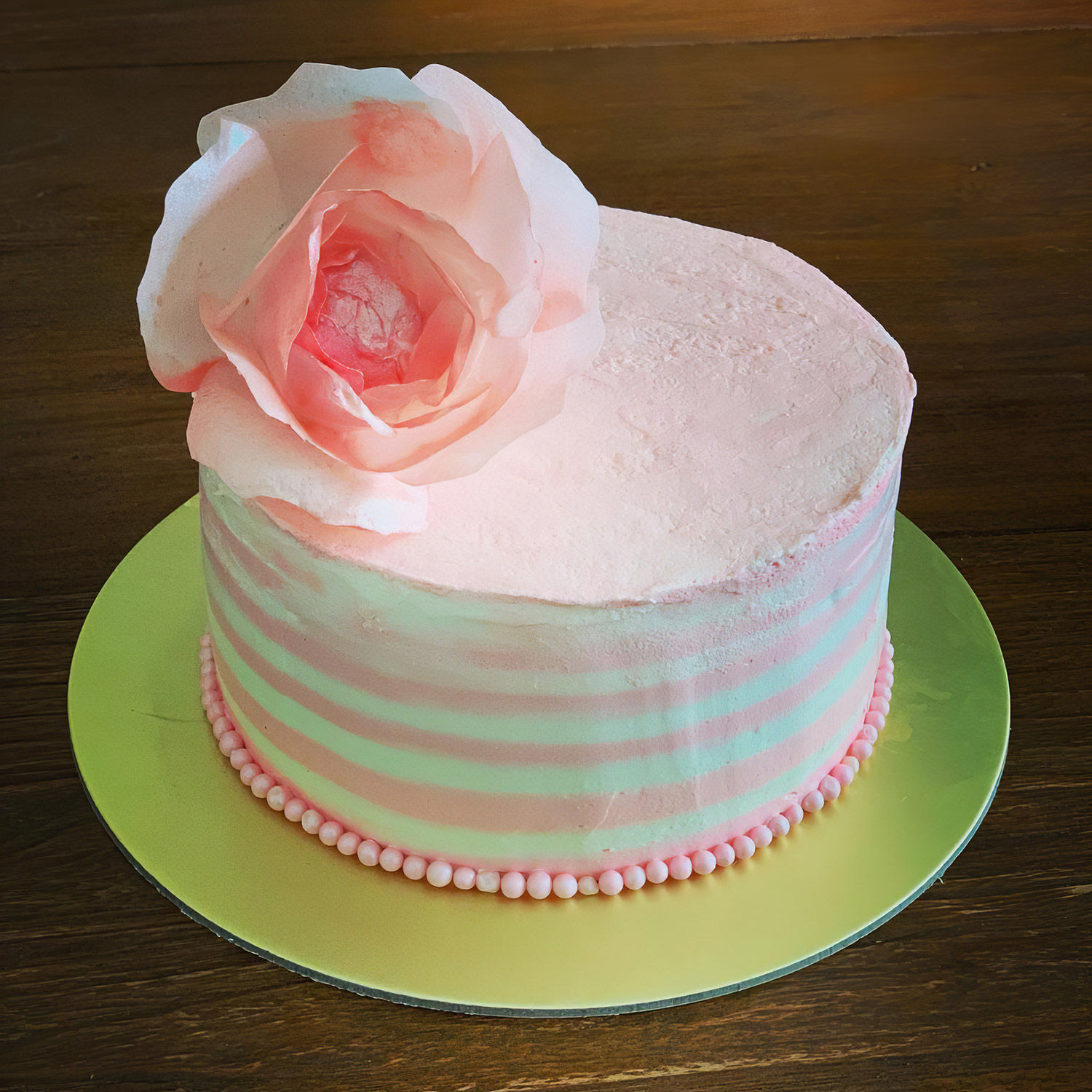 Online Pretty Pink Chocolate Cake 6 inches Gift Delivery in Singapore ...