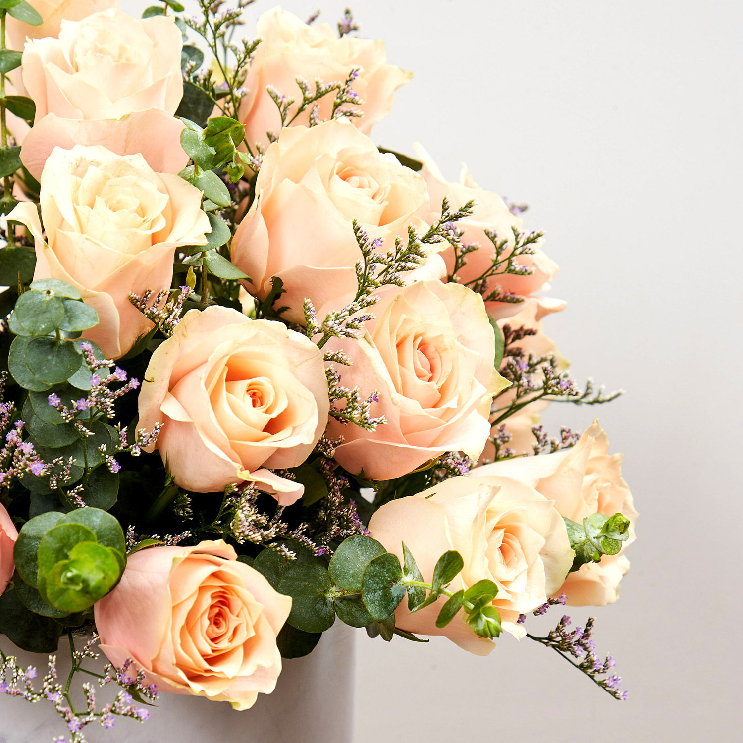 Online Box of 30 Peach Roses Arrangement Gift Delivery in Singapore - FNP