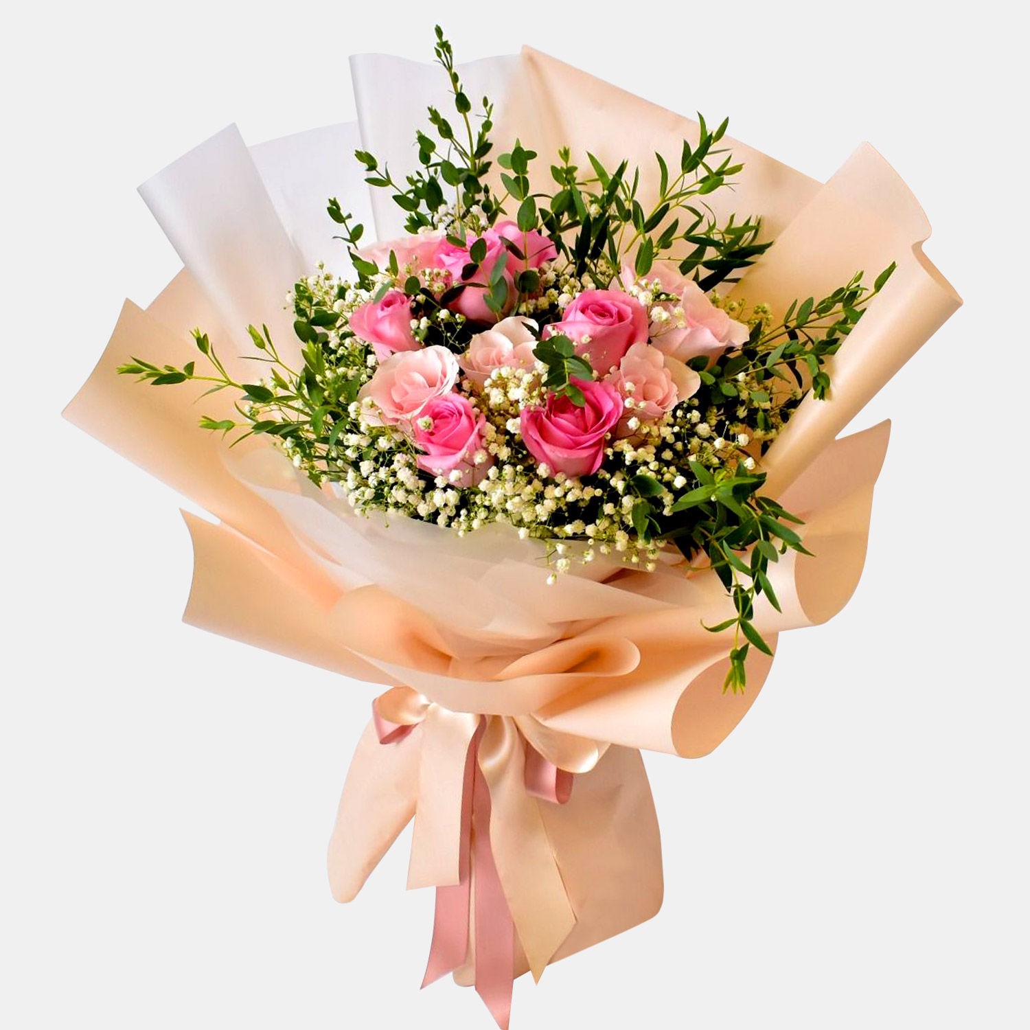 Online 10 Roses Celebration Bouquet Gift Delivery in Singapore - FNP