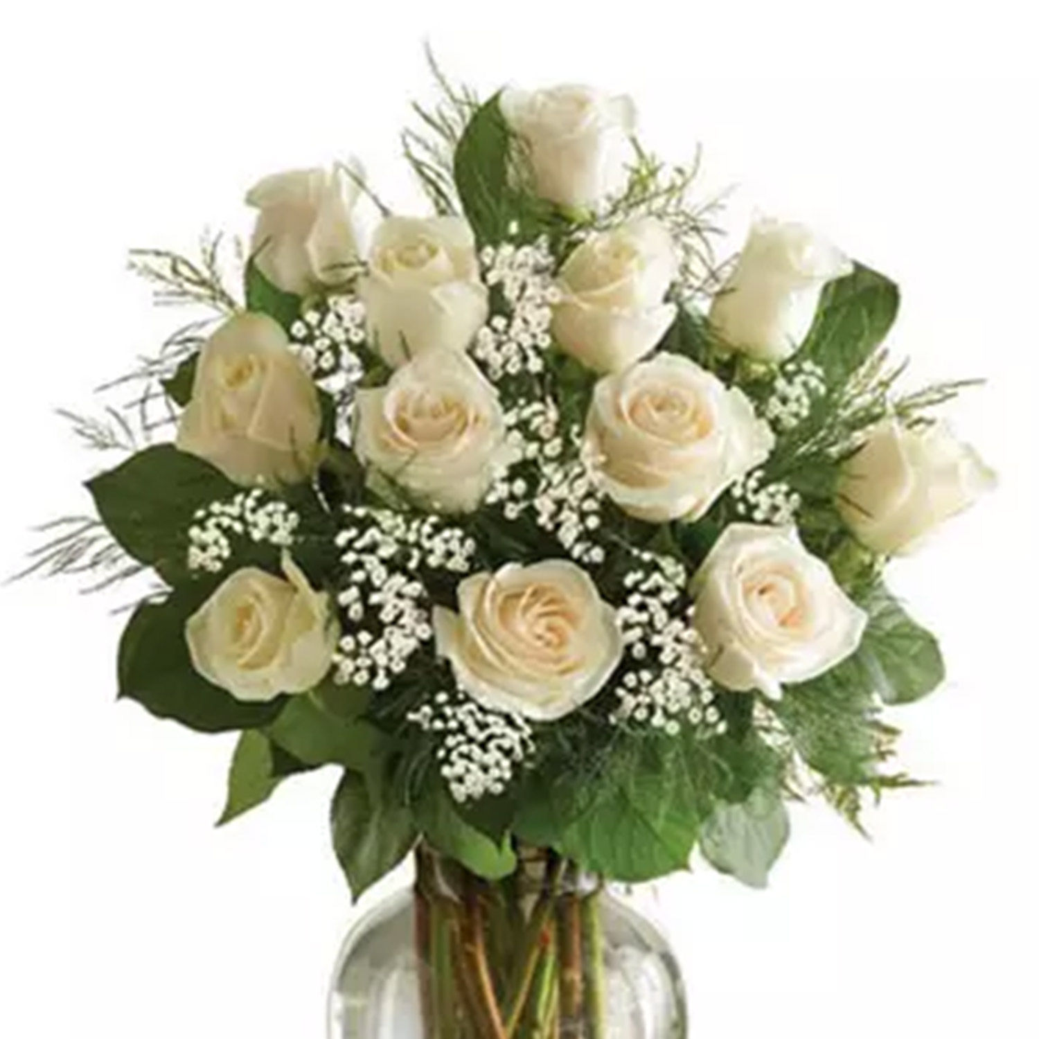 Online 12 White Roses Arrangement Gift Delivery in Singapore - FNP