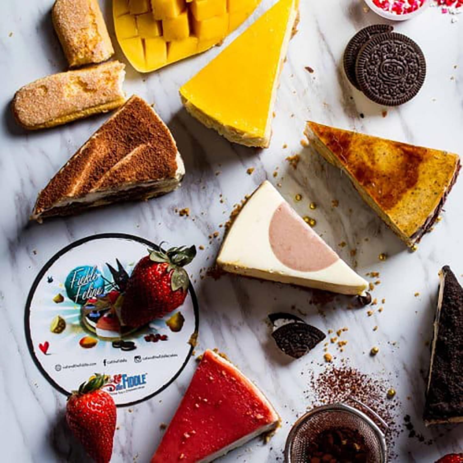 Online 10 Assorted Flavour Cheesecake Slices Gift Delivery in Singapore ...