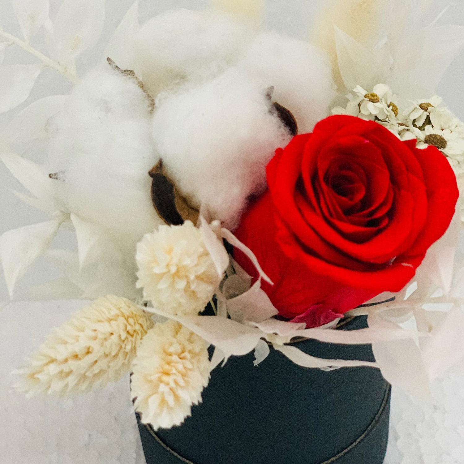 Online Preserved Red Rose Box Gift Delivery in Singapore - FNP