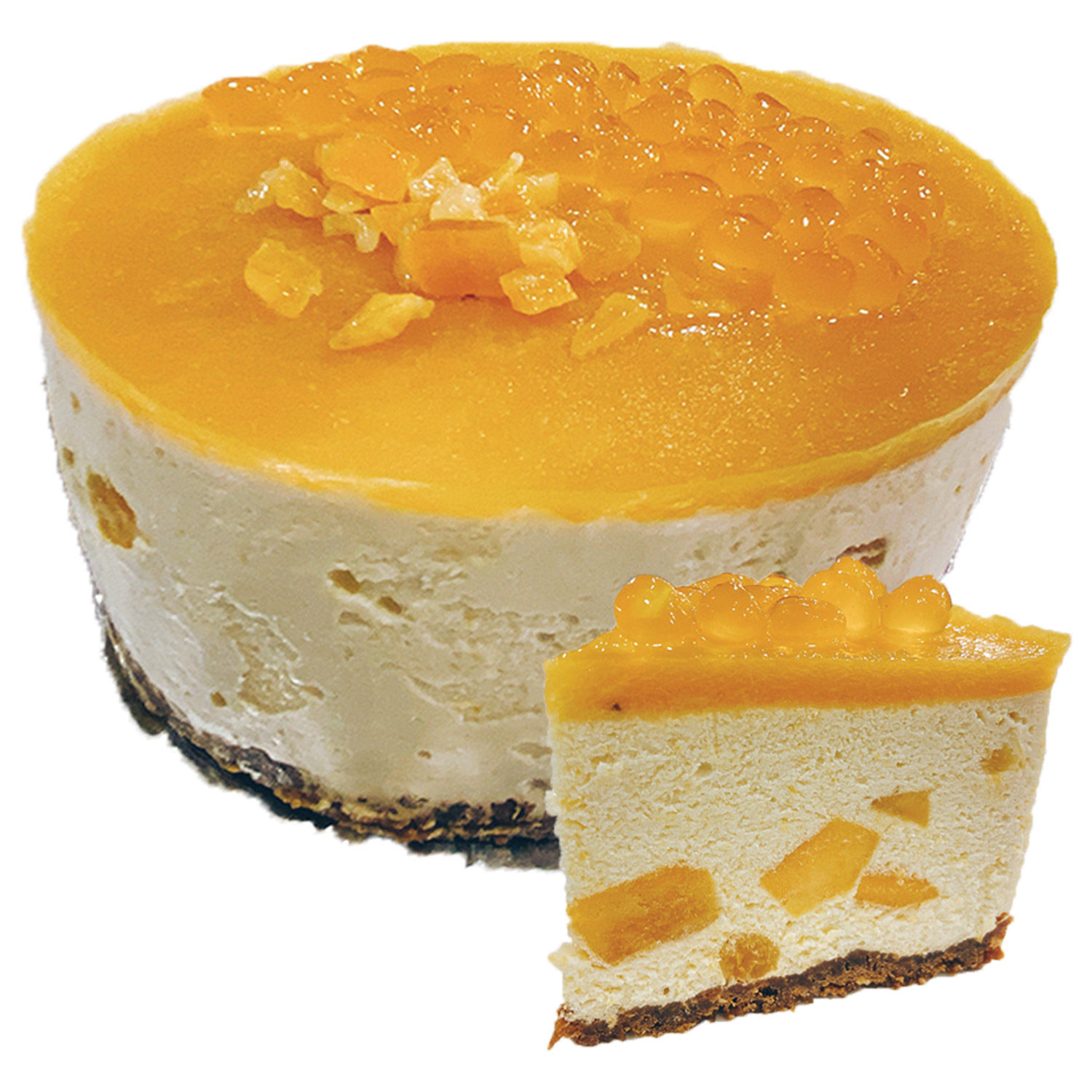 Online Delicious Mango Cheese Cake 500gm Gift Delivery in Singapore - FNP