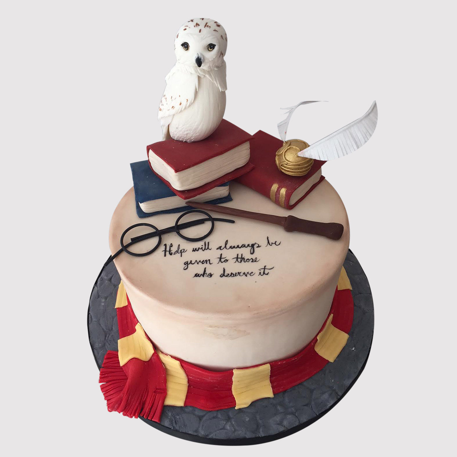 Online Hedwig The Snowy Owl Truffle Cake Gift Delivery in Singapore - FNP