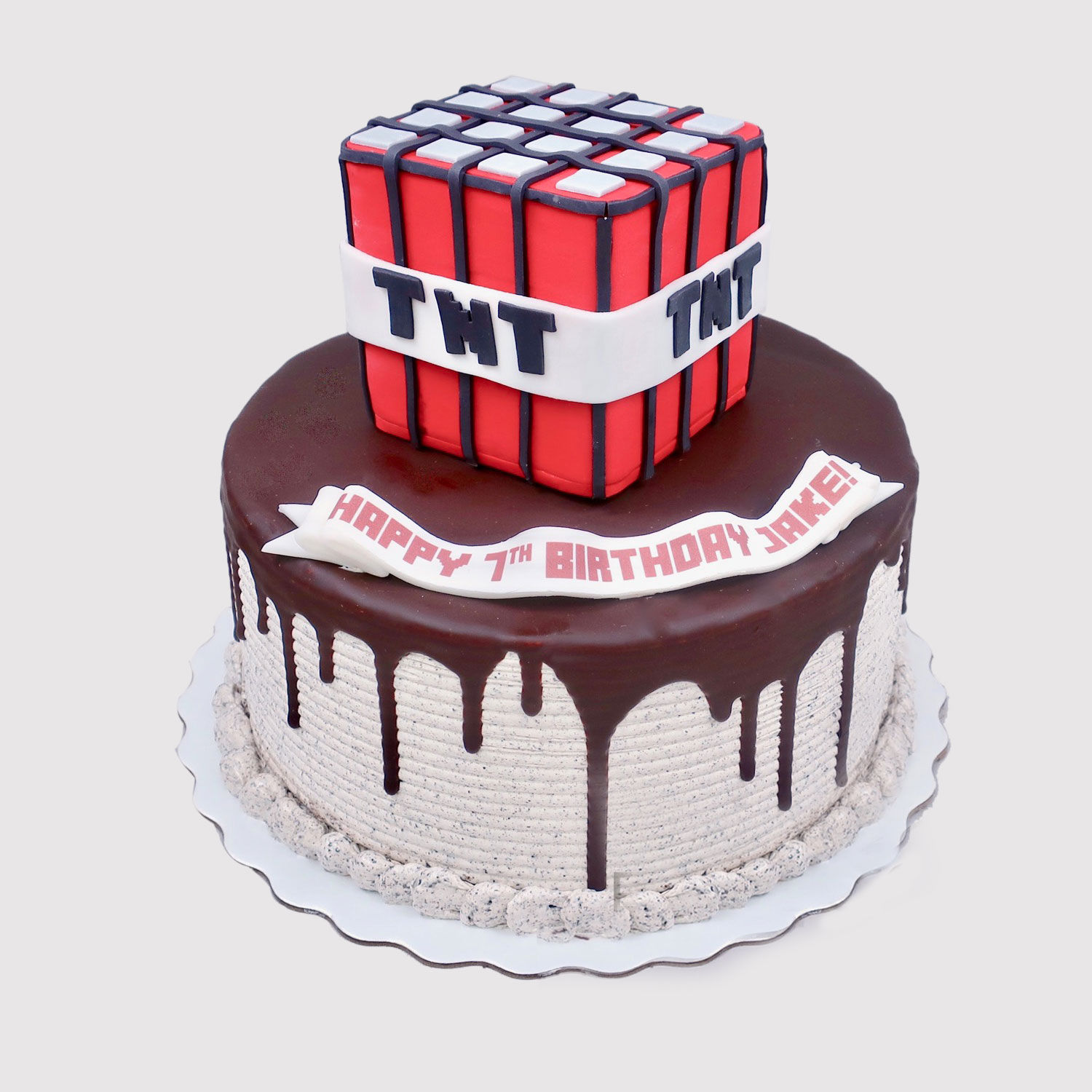 Online Minecraft TNT Birthday Butterscotch Cake Gift Delivery in ...
