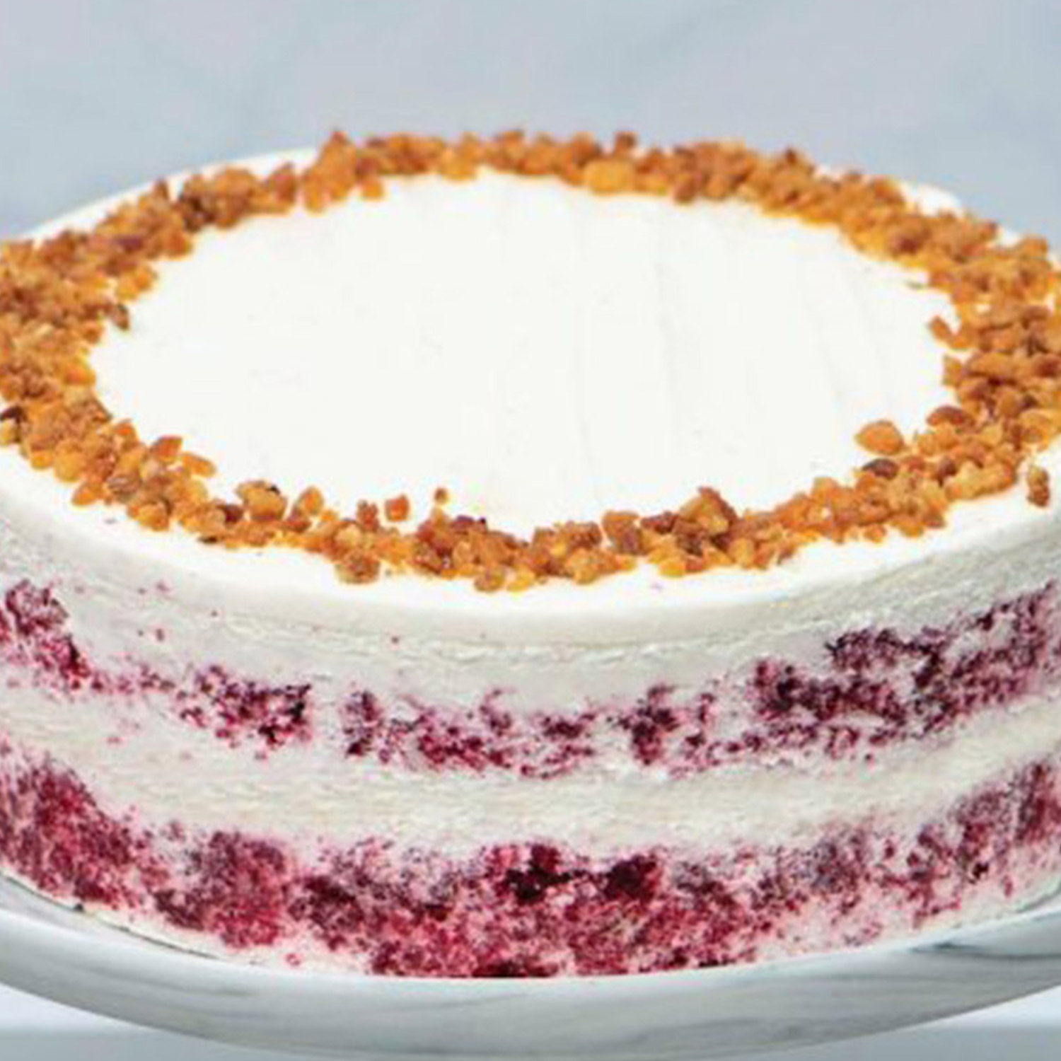 Online Classic Red Velvet Peanut Butter Cake With Tesco Rosso Wine Gift ...