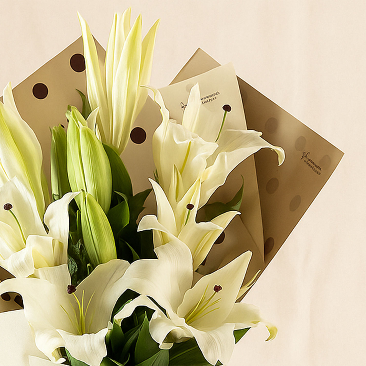 Online 4 White Oriental Lilies Bouquet Gift Delivery in Singapore - FNP