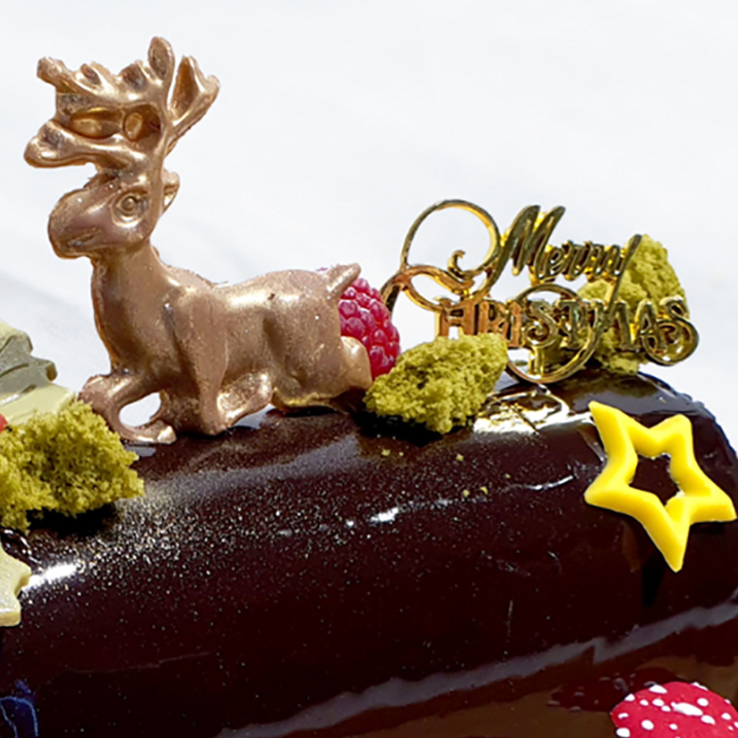 Online Chocolate Hazelnut Yule Log Cake Gift Delivery in Singapore - FNP