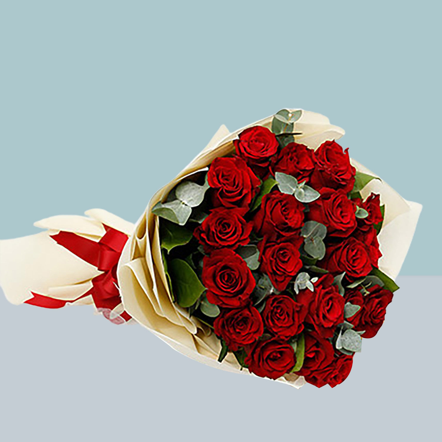 Online Desirable 20 Red Roses Bouquet Gift Delivery in Singapore - FNP