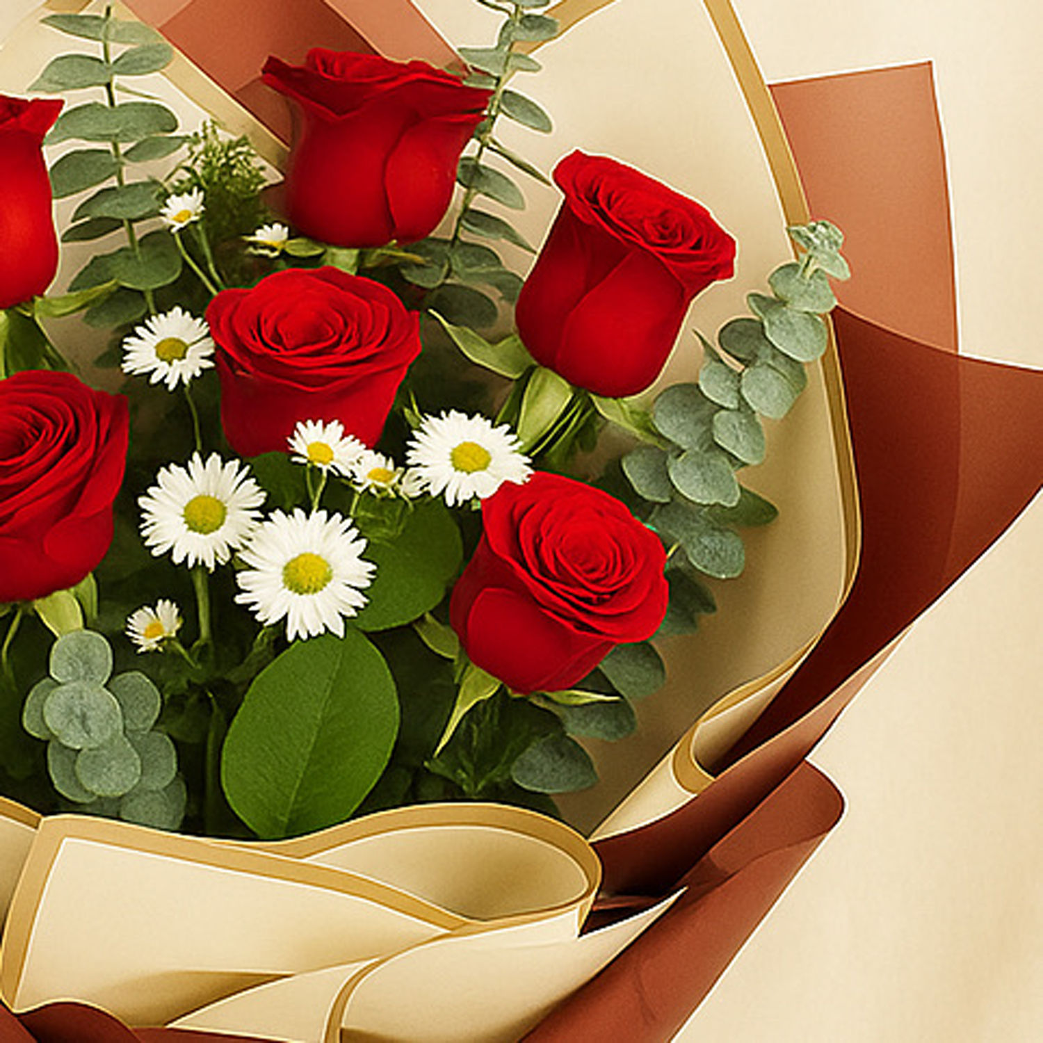 Online Designer Red Roses Bunch Gift Delivery in Singapore - Ferns N Petals