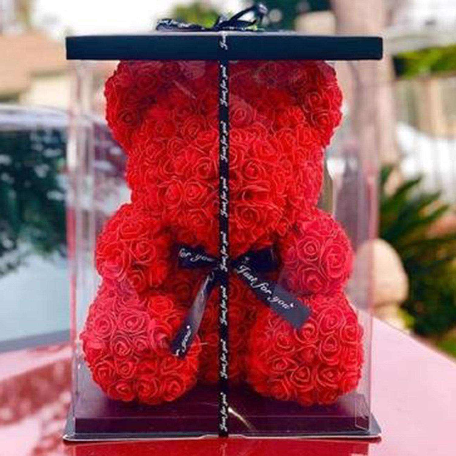 Online Artificial Red Rose Teddy Bear Gift Delivery in Singapore - FNP